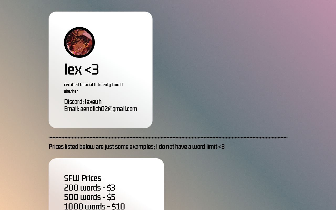 Lex's Card